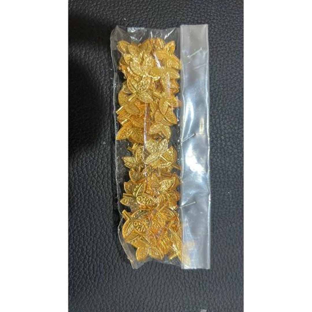 Pure Silver Gold Coated Bilva Patra 27g pack of 108, Silver Bel Patra ...