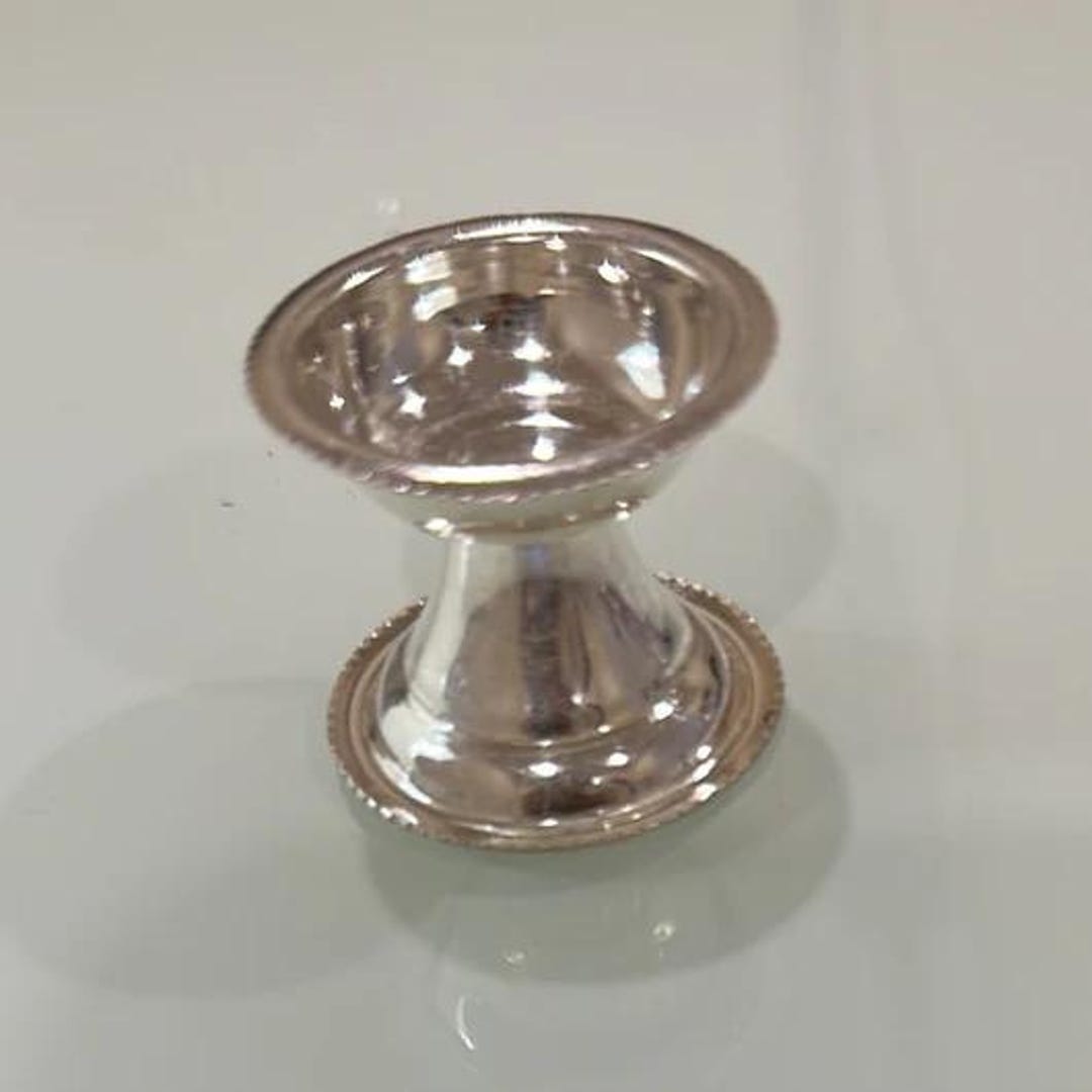 Pure Silver Deepam Diyas Pair 5g, Silver Deepam, Silver Diya, Pure ...