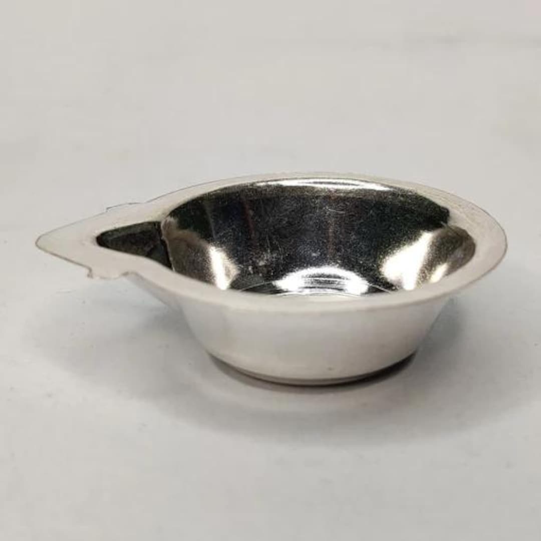 Pure Silver Deepam Pair 36g, Silver Stand Diya, Silver Deepam, Pure ...