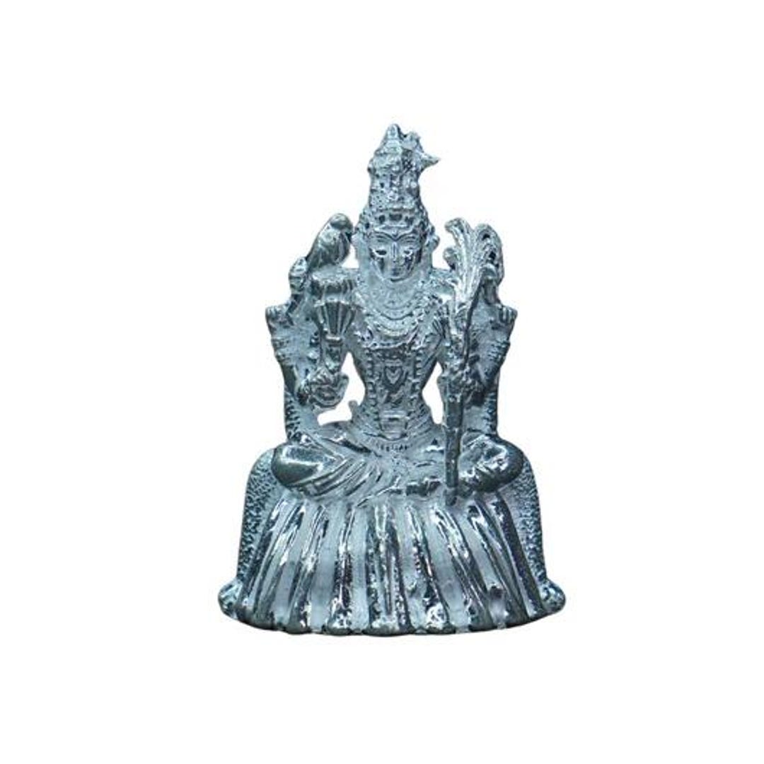 Pure Silver Lalitha Devi 71.49g, Silver Lalitha Idol, Goddess Lalitha ...