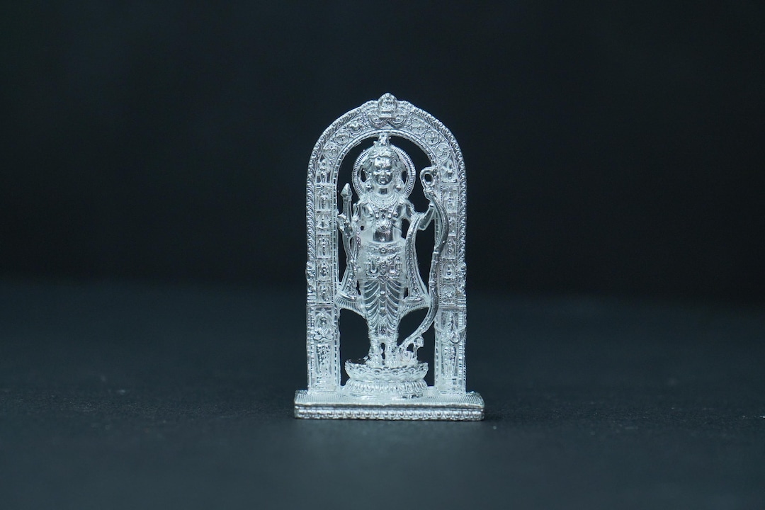 Pure Silver Bala Ram 24.37g, Sri Ram Idol, Ram Lala Murthi, Silver Ram ...