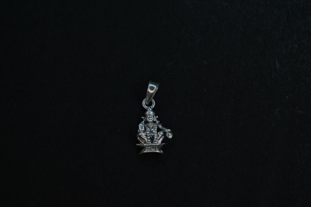 Pure Silver Ayyappa Antique Locket 2.66G, Ayyappa Locket, Pure Silver ...