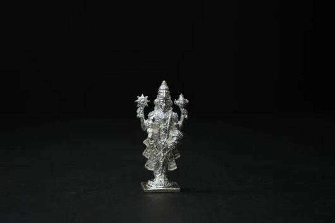 Pure Silver Venkateswara Swamy Idol 54.08 Grams, Silver Pooja Items ...