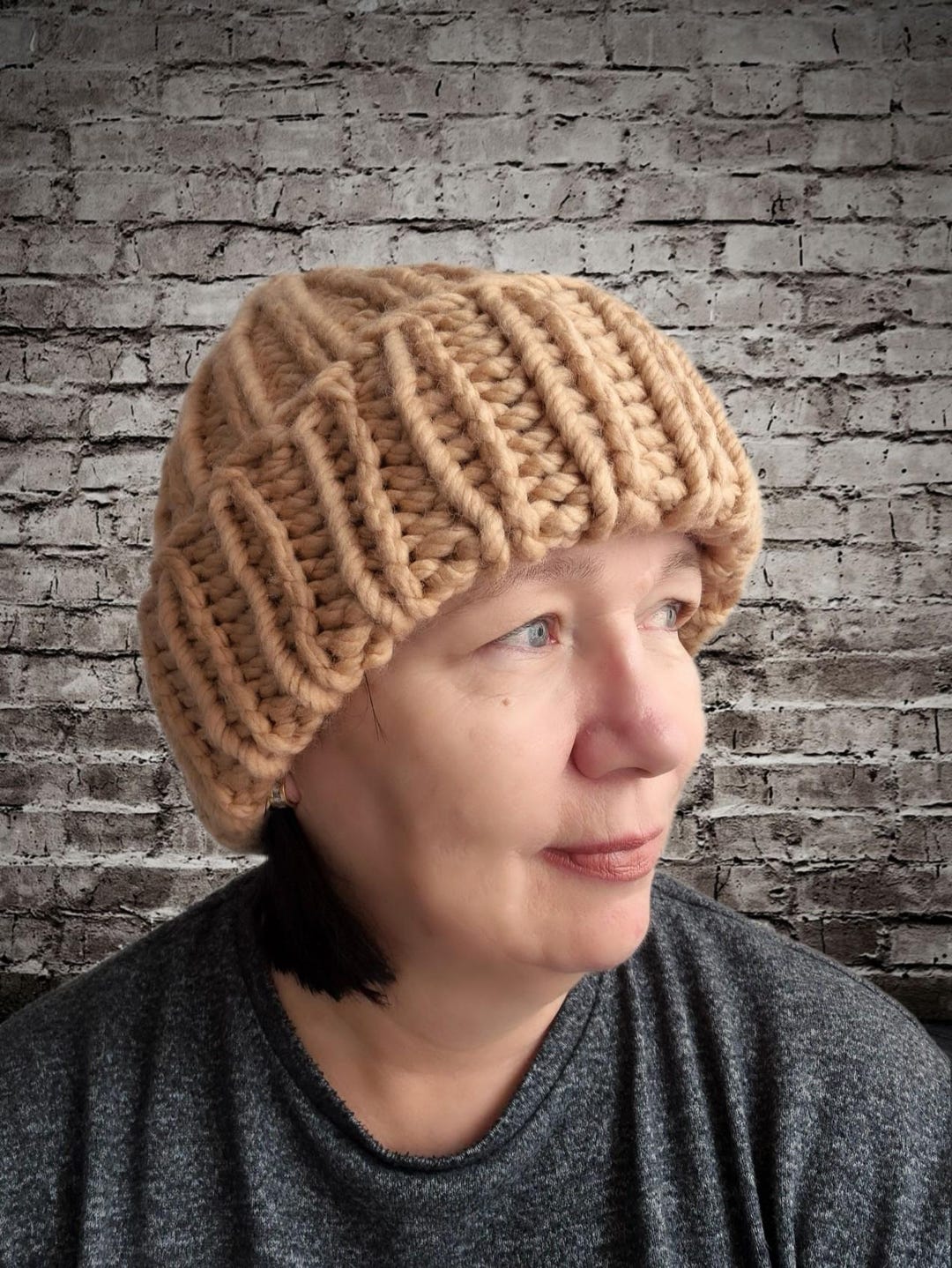 Fat Bini Hat for Winter, Bini Hat Wool, Winter Accessories for Women ...