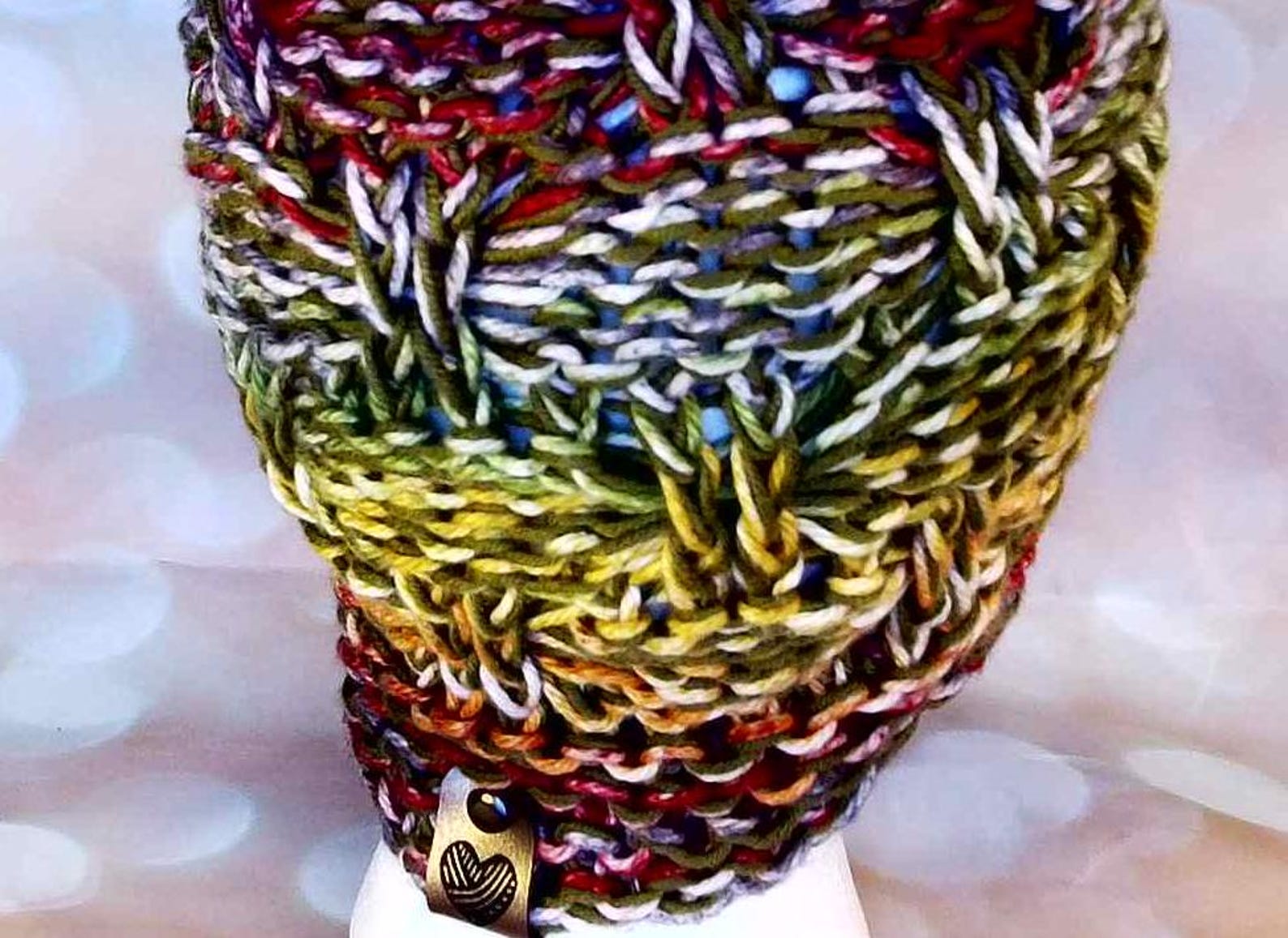 Monet - Basket Weave Style Beanie Hat With Pom-pom - Etsy