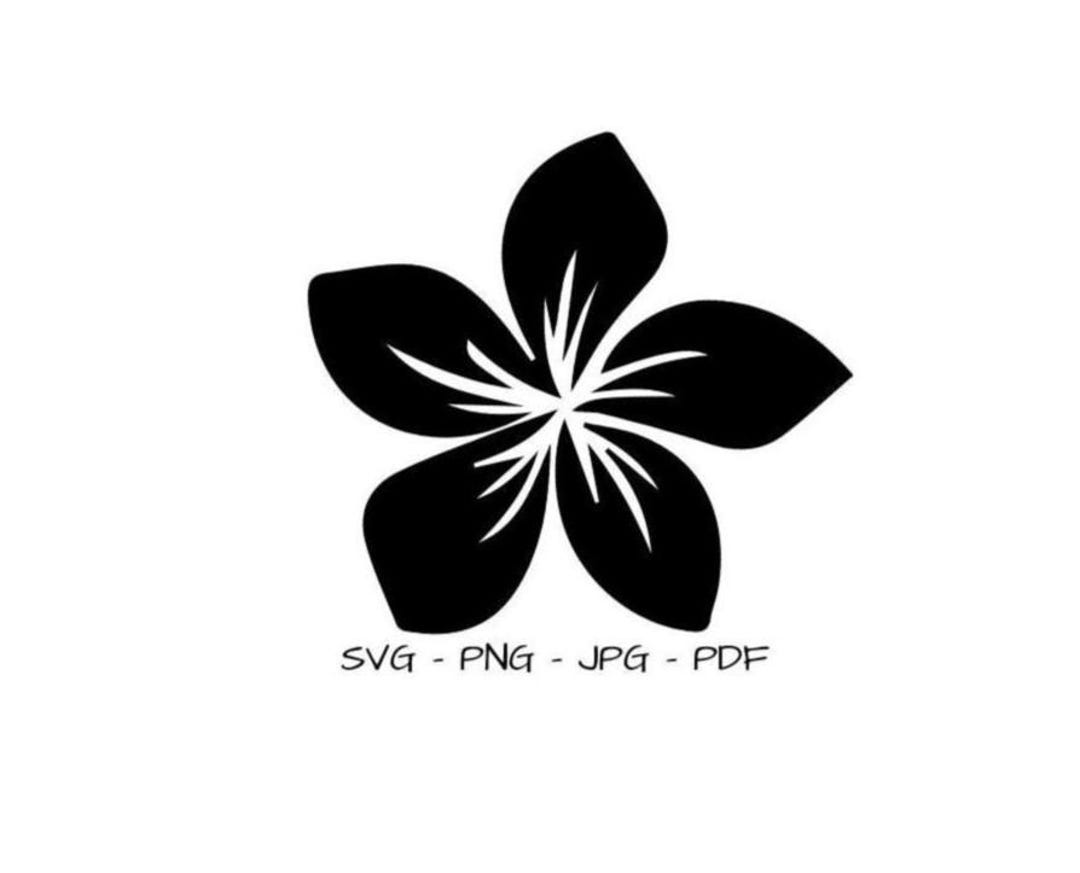Plumeria SVG File | Tropical Flower SVG | Frangipani Clipart for Cricut ...