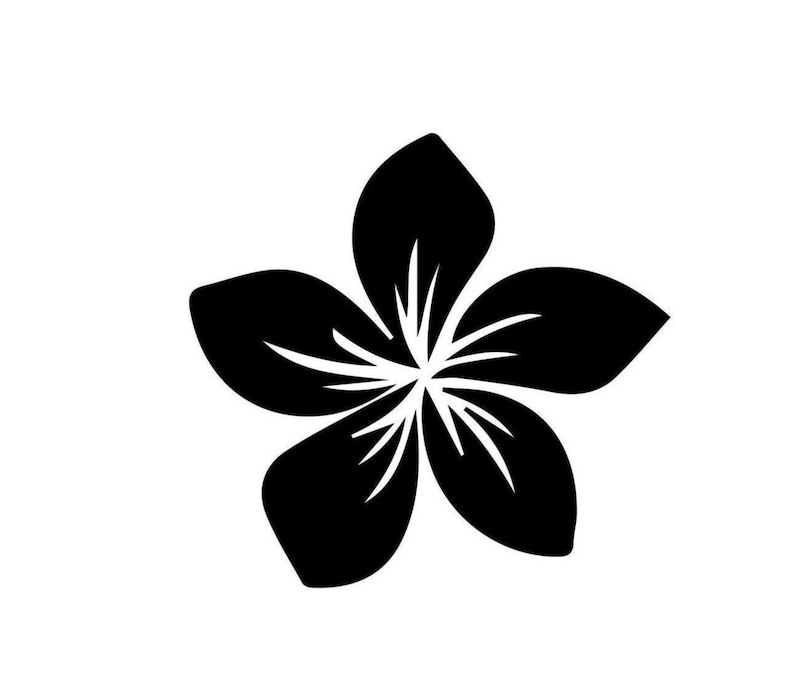 Plumeria SVG File | Tropical Flower SVG | Frangipani Clipart for Cricut ...