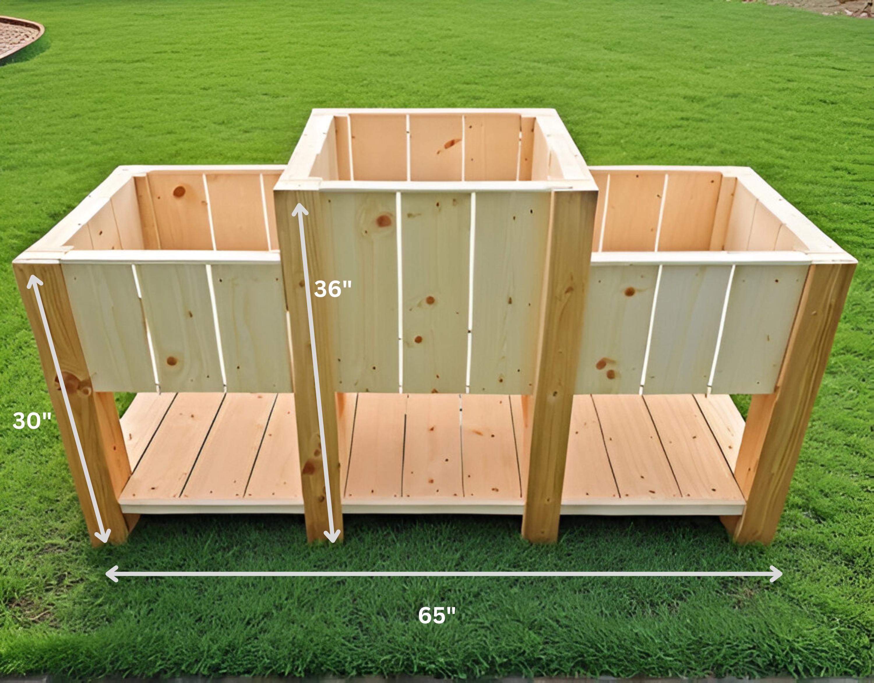 DIY Garden Planter Box Build Plan, Diy Build Plan, Wood Working Plan ...