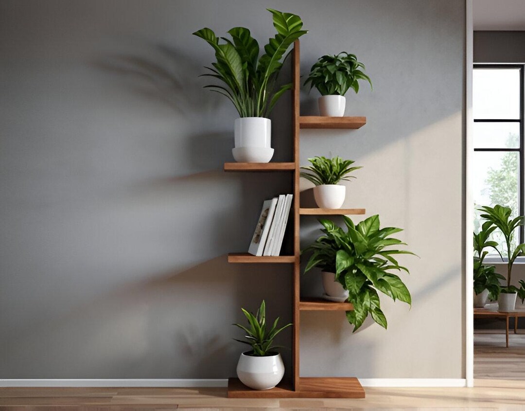 DIY Wooden Tower Plant Display Build Plan (PDF) - Etsy