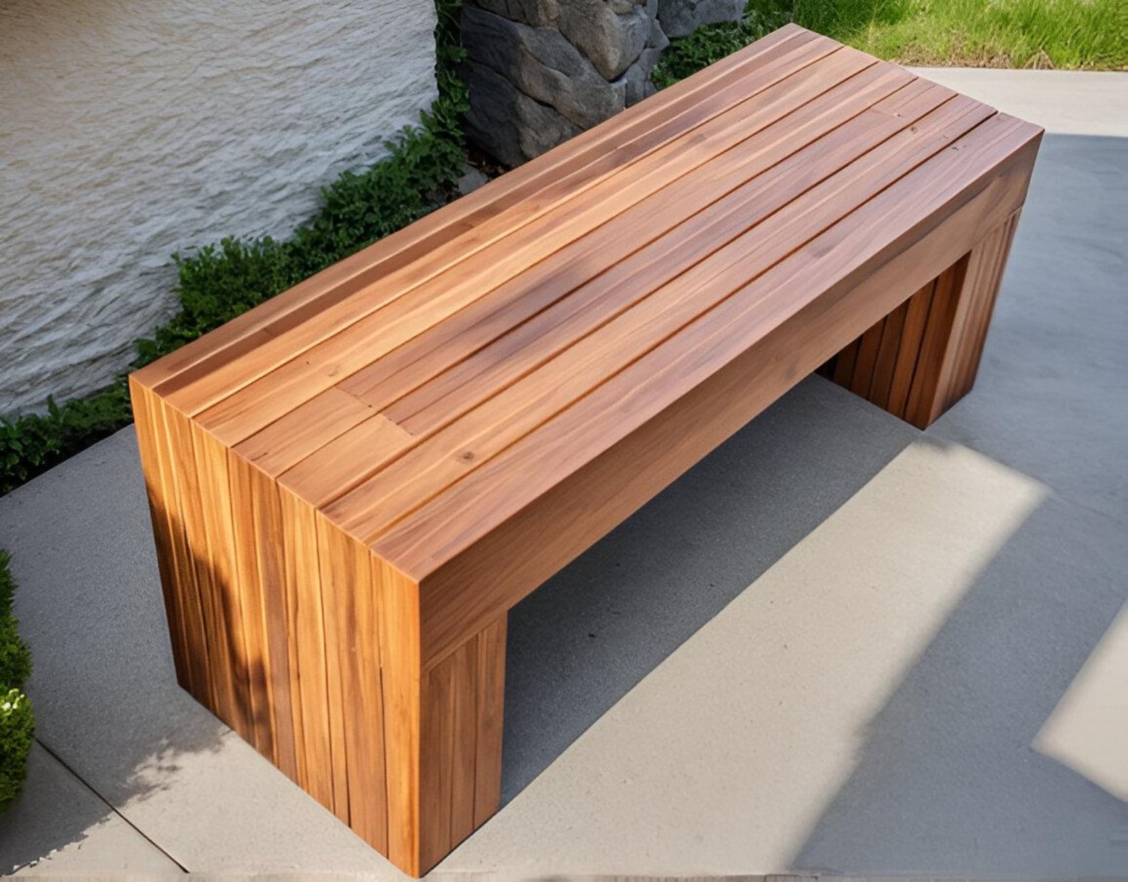 DIY Slat Bench Build Plan: Indoor/outdoor Woodworking (PDF File) - Etsy