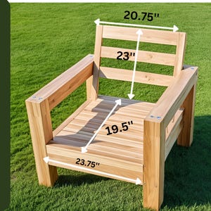 DIY Patio Sofa Chair Build Plan: Outdoor Woodworking (PDF File) - Etsy