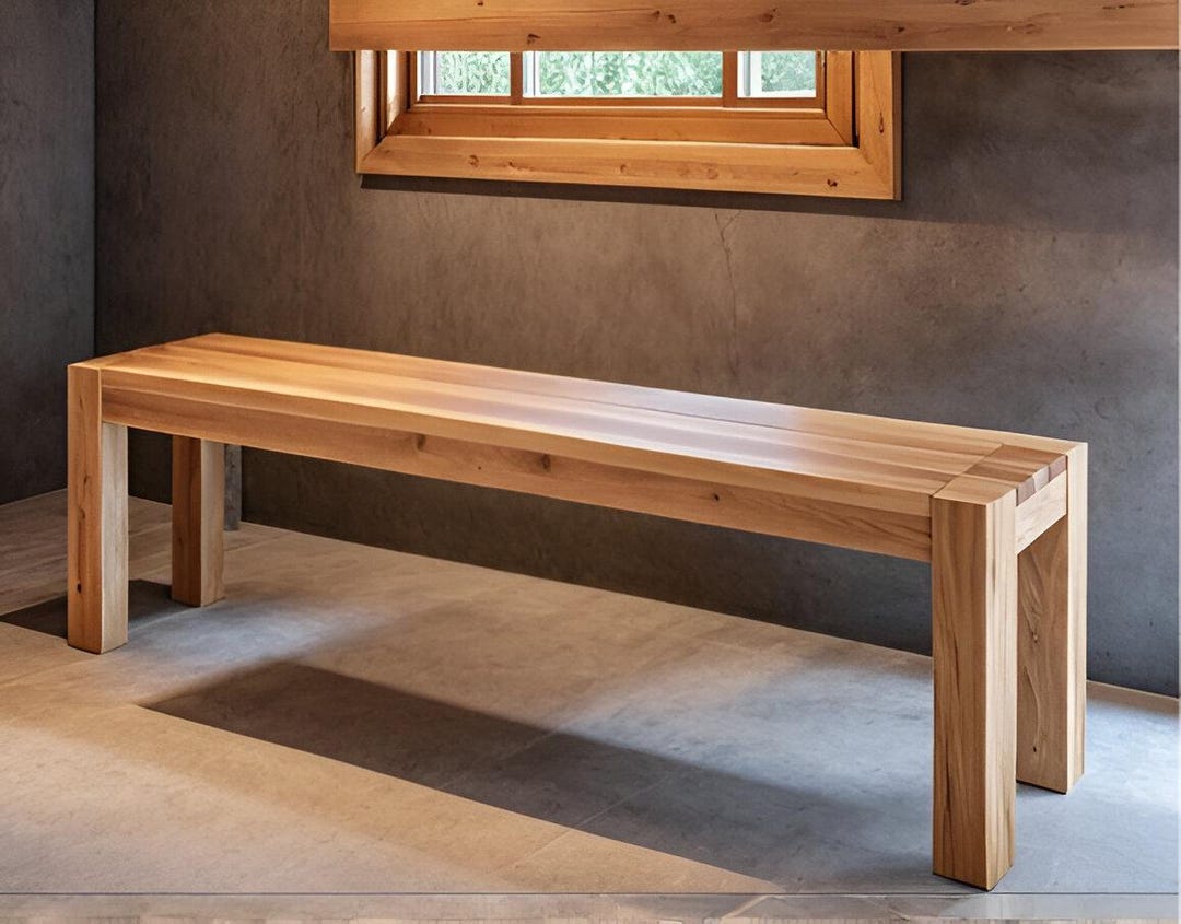 DIY Wooden Indoor Bench Build Plan, Diy Wood Working Plan, Build Plan ...