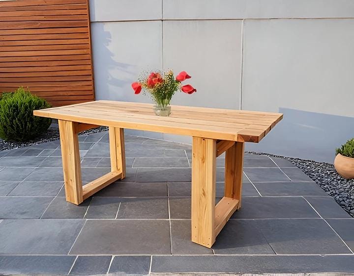 DIY Patio Garden Table Build Plan, Wood Working Plan, Build Plan, Pdf ...