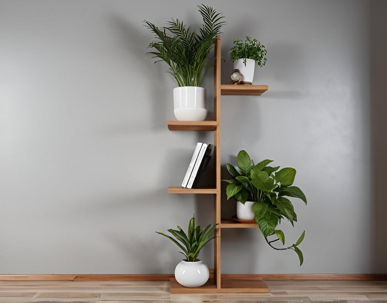 DIY Wooden Tower Plant Display Build Plan (PDF) - Etsy