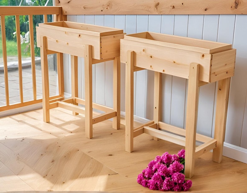 DIY Wooden Outdoor Planter Box Build Plan, Woodworking Plans, DIY ...