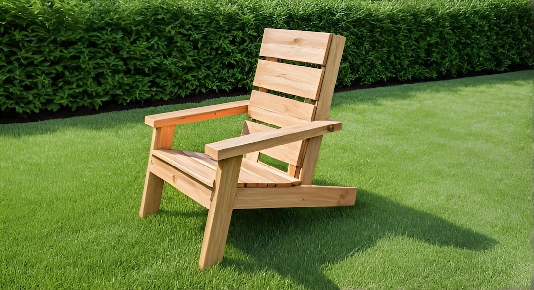 DIY Wooden Modern Chair Build Plan, Wood Working Plan, Diy Build Plan ...