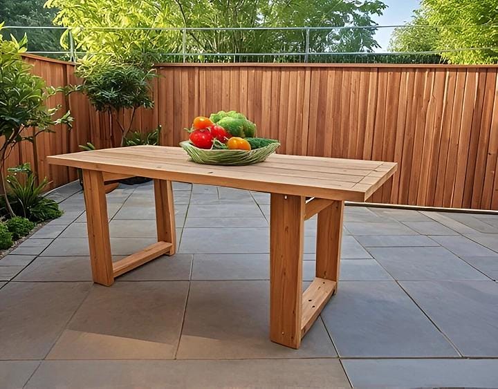 DIY Patio Garden Table Build Plan, Wood Working Plan, Build Plan, Pdf ...