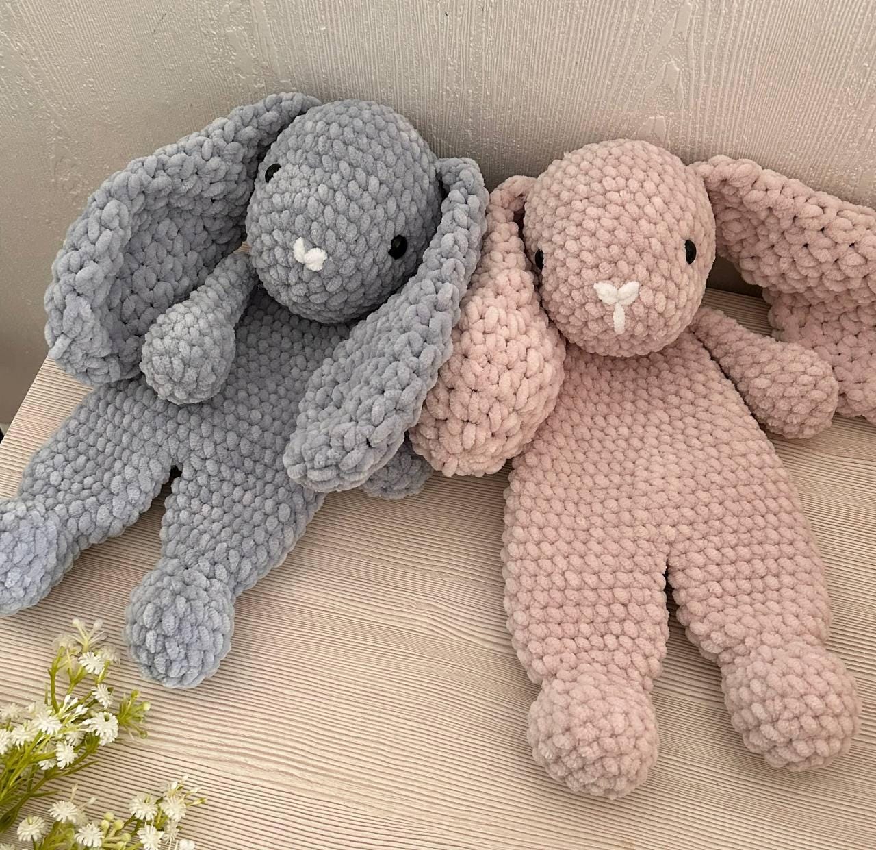 Crochet Bunny Snuggler Pattern Amigurumi Rabbit Plushie Cuye Cuddle ...