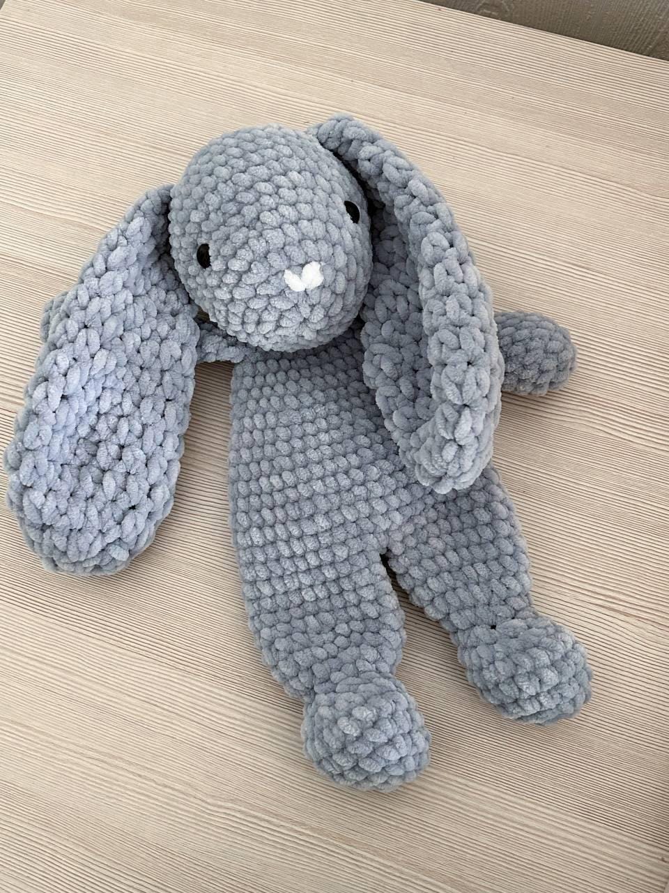 Crochet Bunny Snuggler Pattern Amigurumi Rabbit Plushie Cuye Cuddle ...