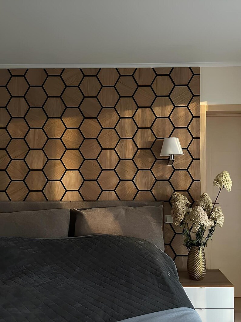 Acoustic Wood Wall Hexagon Panels Home Decoration - Etsy