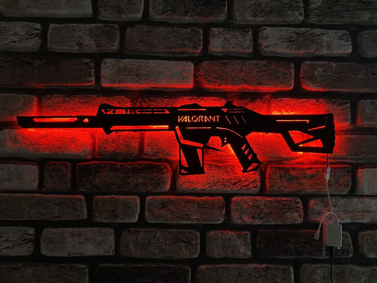 Valorant Led Sign , Valorant Gun Wall Decor , Personalized Gift , Neon ...