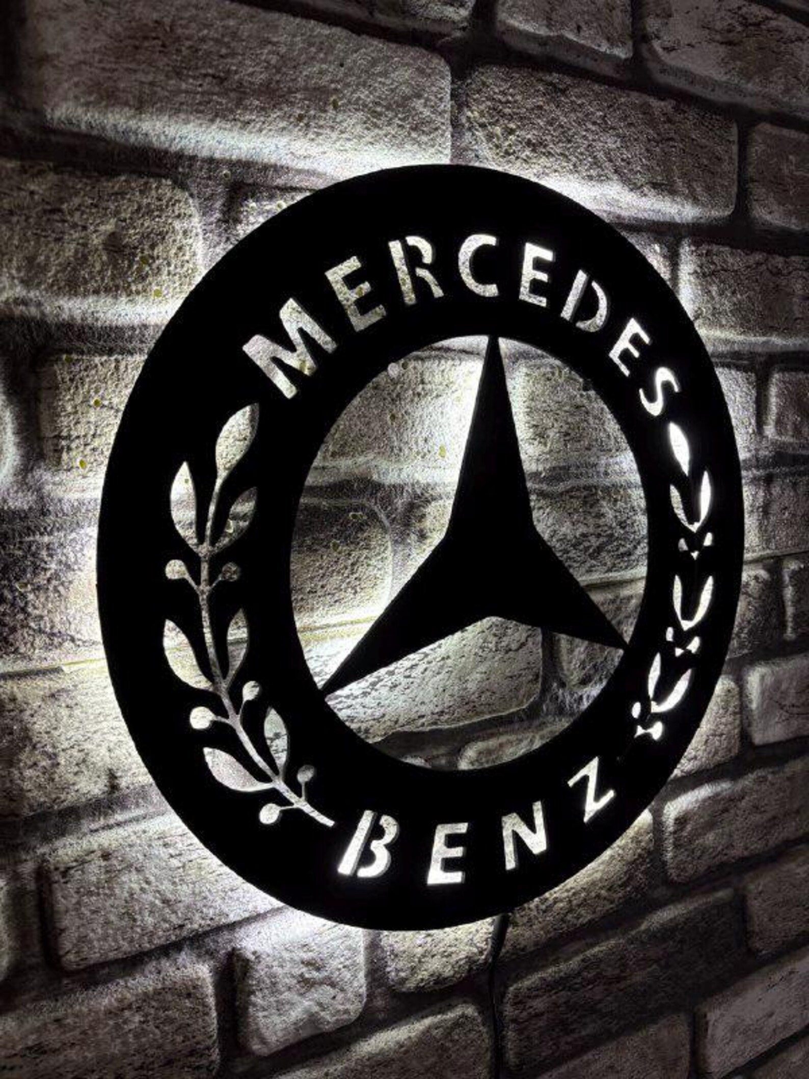 Mercedes Benz Logo Christmas Gİft Led Sign , Mercedes Benz Led Sign ...