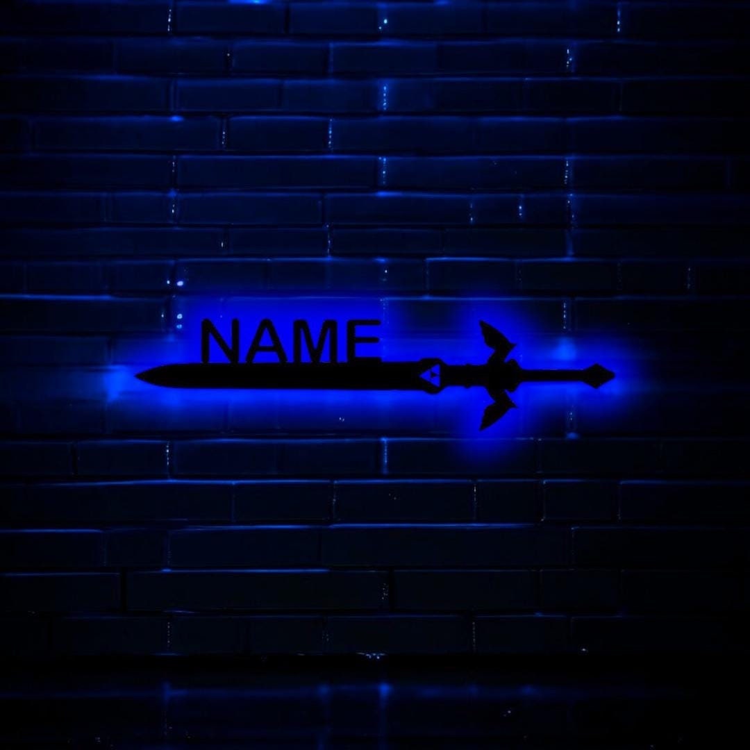 Custom Game Sword Christmas Gift Led Sign , Legend of Zelda Sword ...