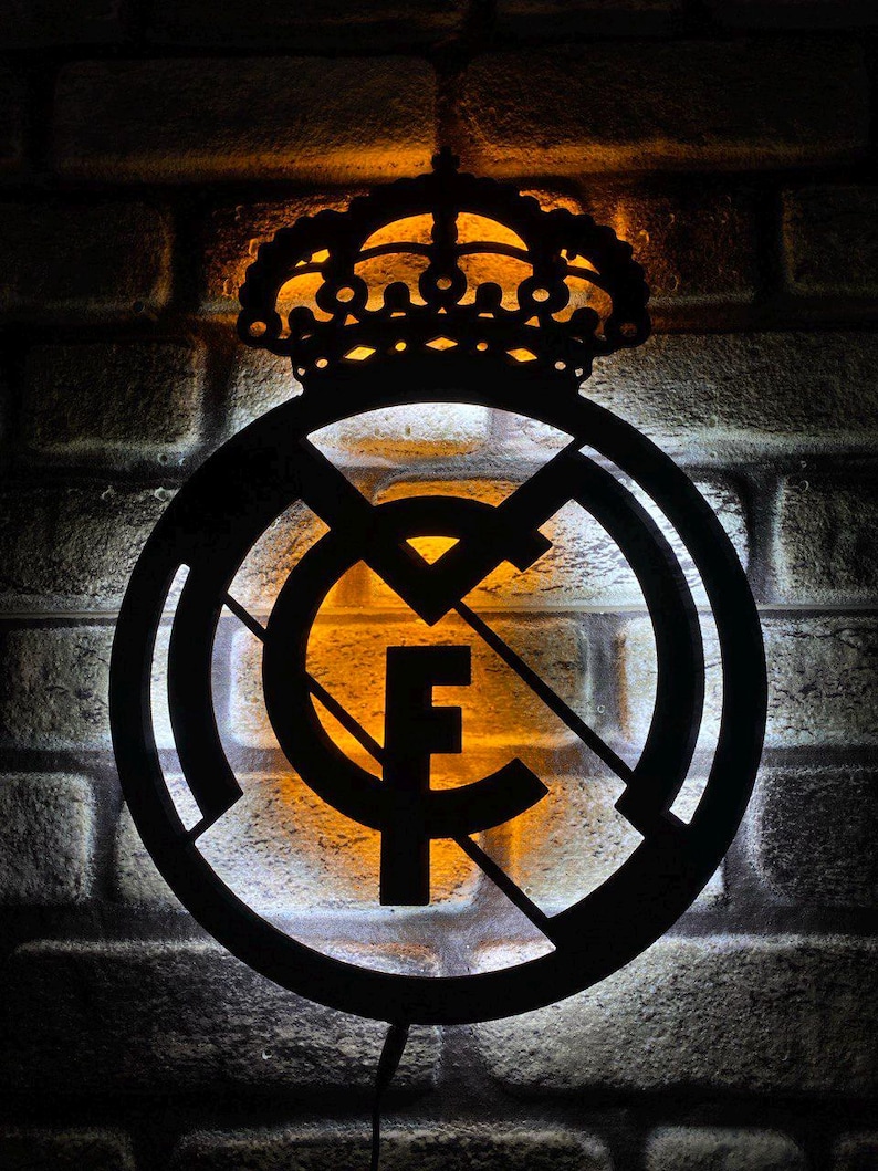 Real Madrid Led Sign - Football Team Logo Led Sign - Real Madrid Logo ...