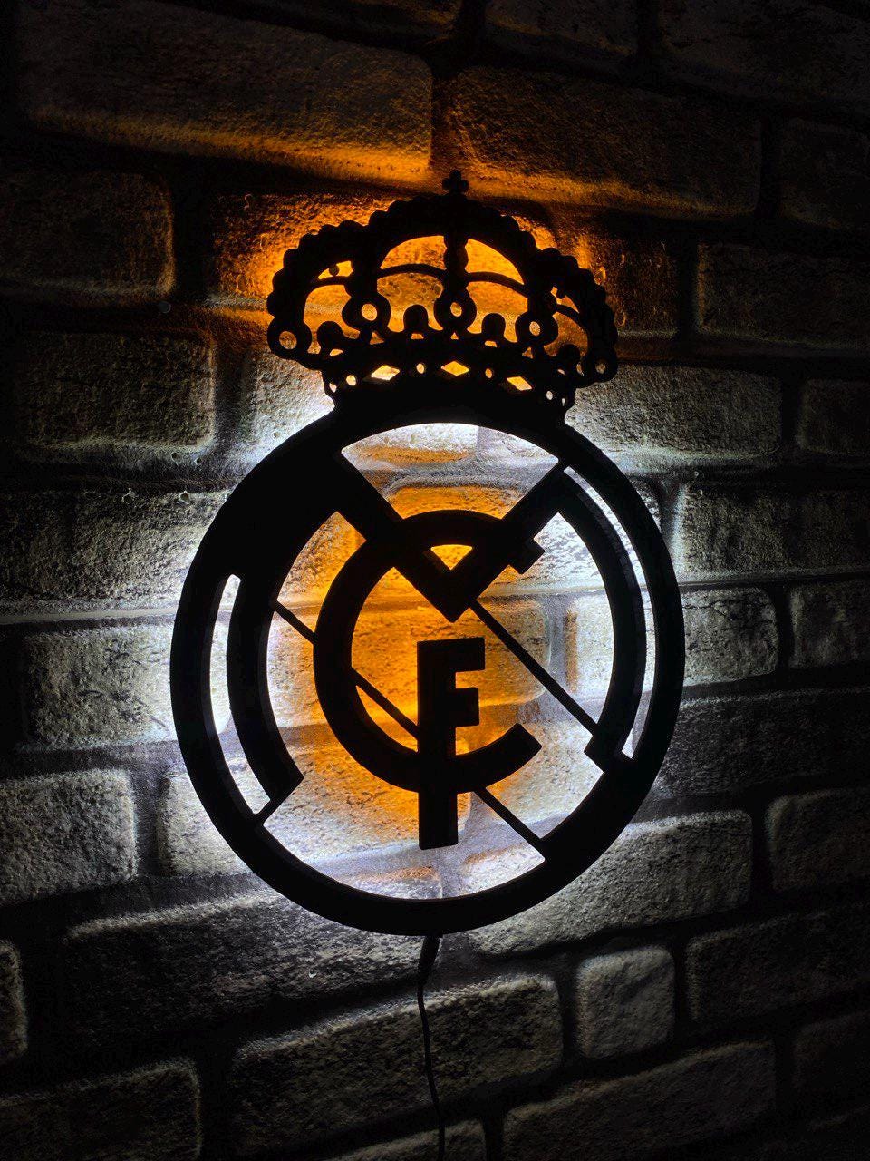 Real Madrid Led Sign - Football Team Logo Led Sign - Real Madrid Logo ...
