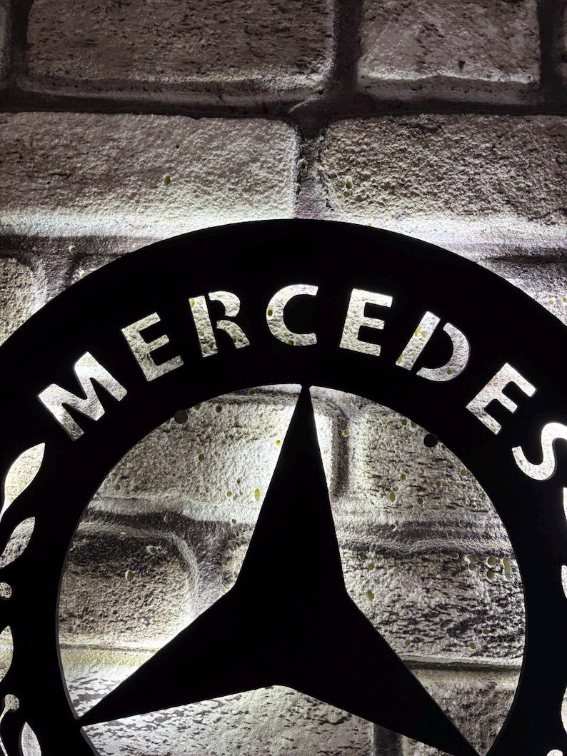 Mercedes Benz Logo Christmas Gİft Led Sign , Mercedes Benz Led Sign ...