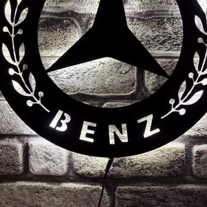 Mercedes Benz Logo Christmas Gİft Led Sign , Mercedes Benz Led Sign ...