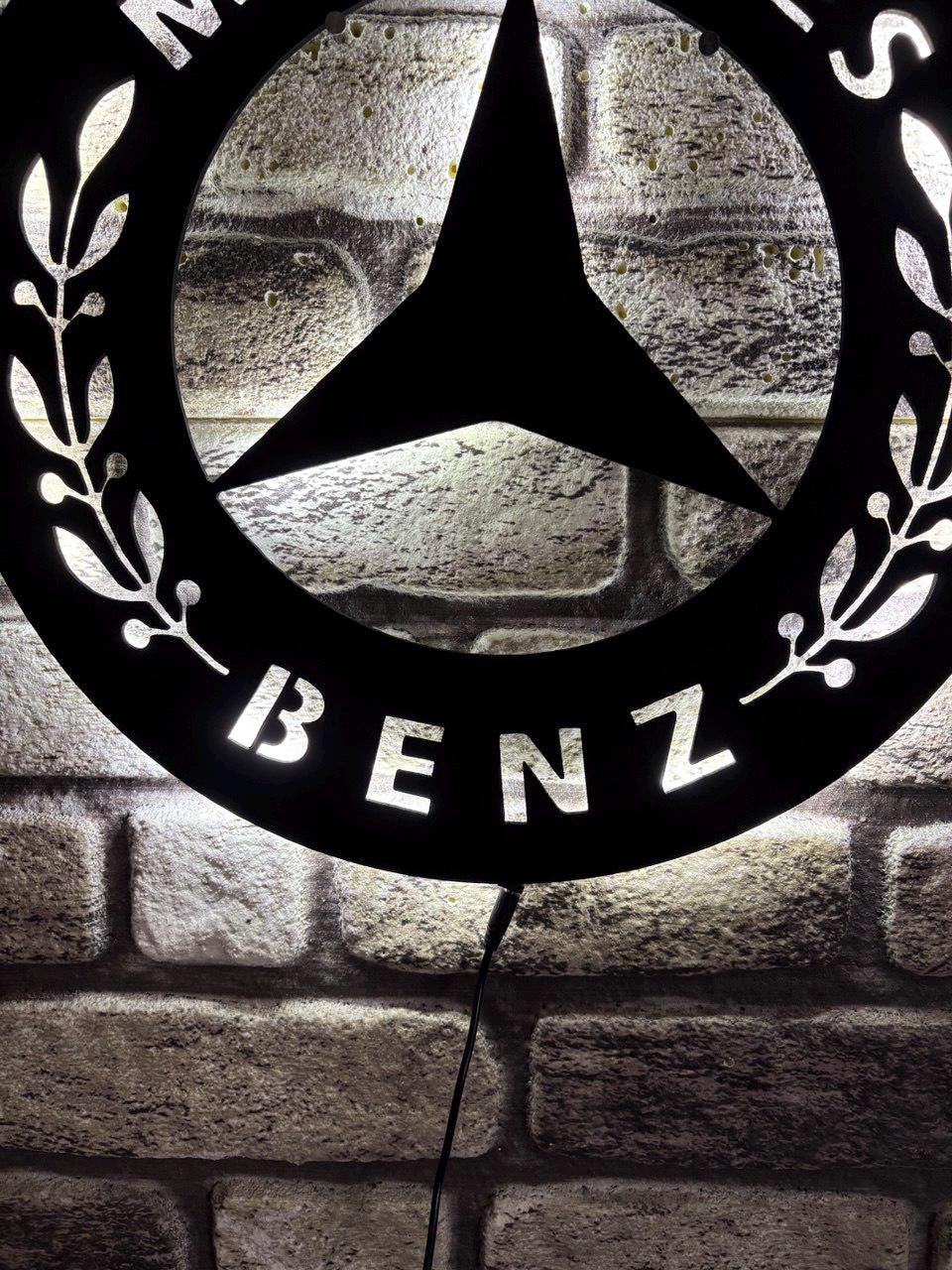 Mercedes Benz Logo Christmas Gİft Led Sign , Mercedes Benz Led Sign ...