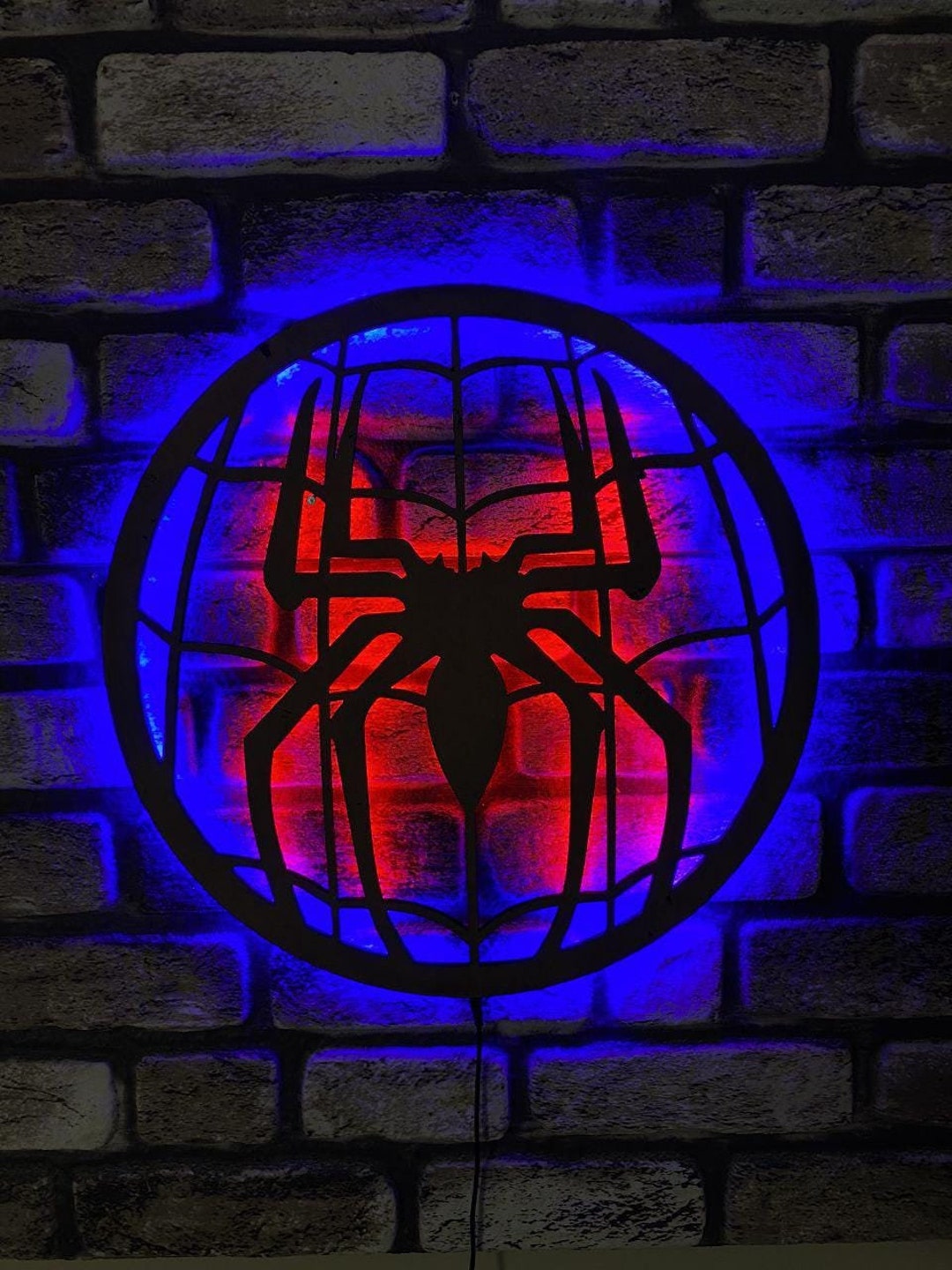 Spiderman Wall Decor , Movie Led Sign , Kids Room Valentine's Day Gift ...
