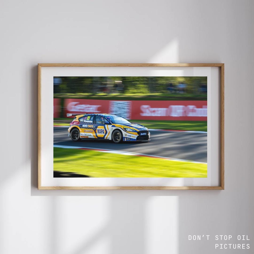 Ford Focus ST BTCC Poster | Car Wall Art Print | Motorsport Birthday ...