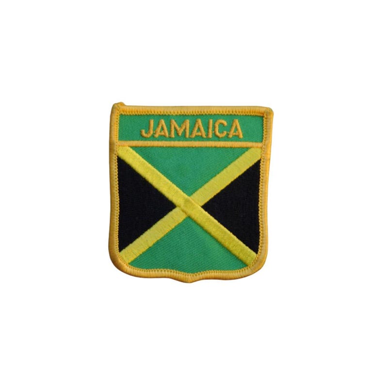 JAMAICA Rounded Flag Patch - Etsy