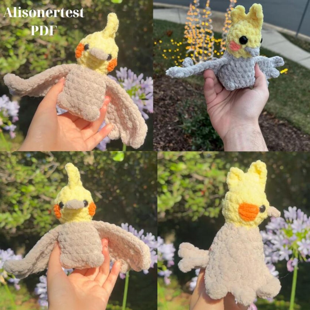 Adorable Baby Cockatiel Amigurumi Crochet Pattern Digital PDF Tutorial ...