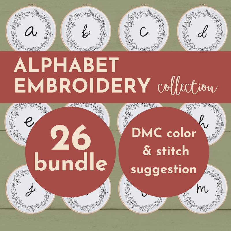 Abc Embroidery - Etsy