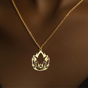 Gold Plated Sonic Head Pendant | Cool Sonic the Hedgehog Jewelry | Best ...