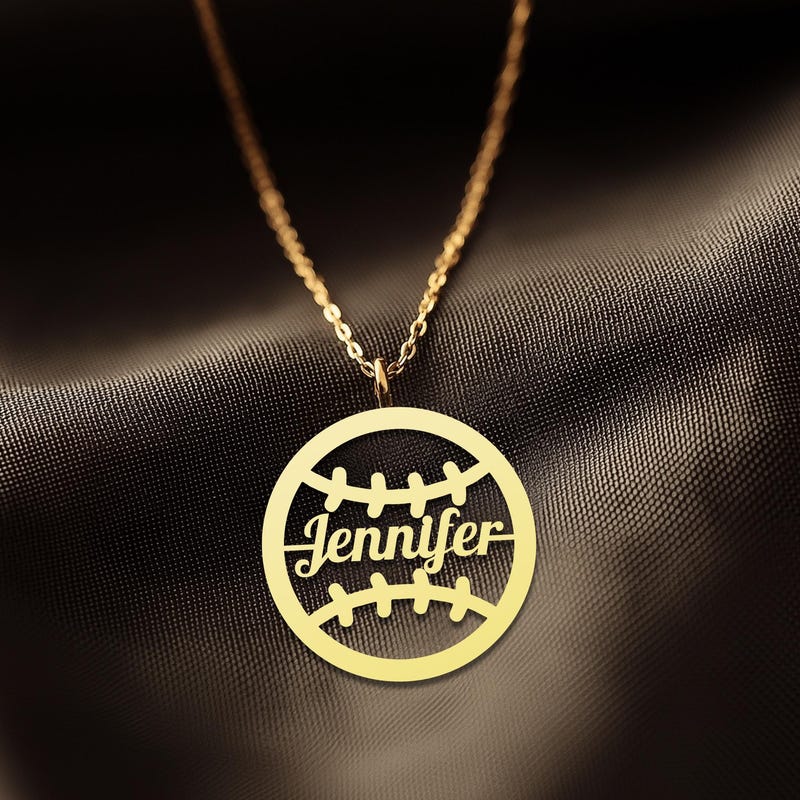 Softball Necklace - Etsy
