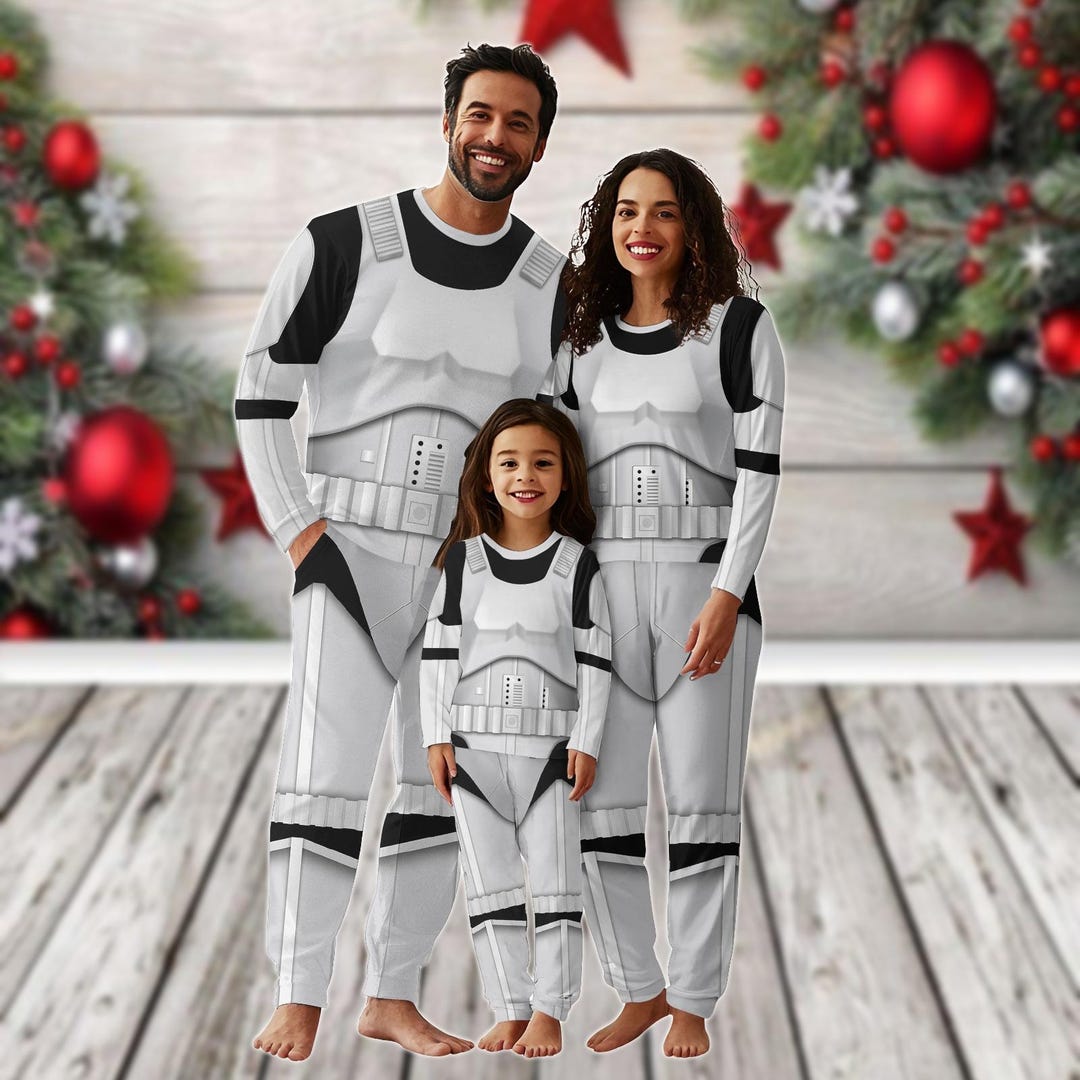 Christmas Stormtrooper Family Pajamas, Star Wars Cosplay Costume ...