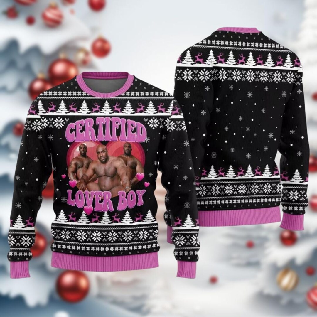 Lover Boy Barry Wood Christmas Ugly Sweater, Funny Kanye Sweatshirt ...