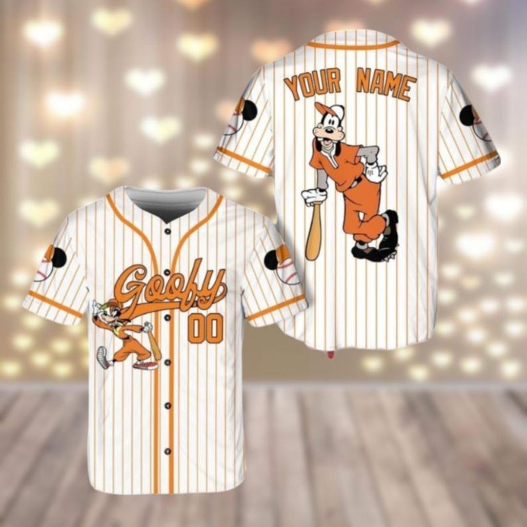 Custom Goofy Baseball Jersey, A Goofy Movie Jersey Shirt, Max Goof ...