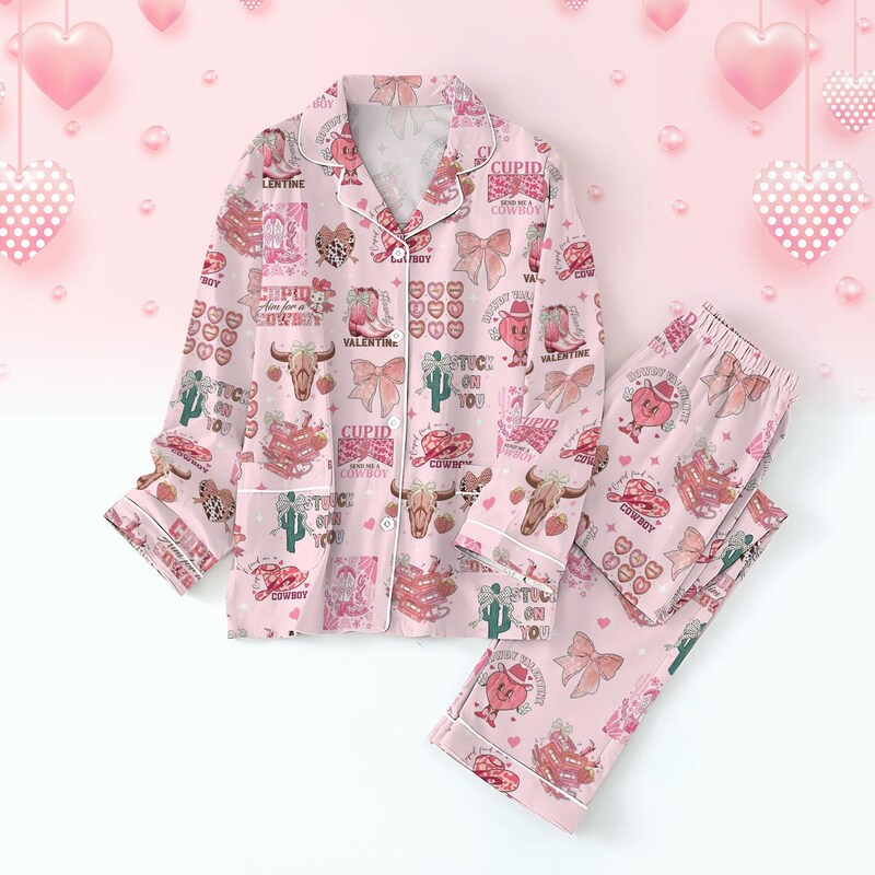 Cowgirl Valentine Pajamas - Etsy