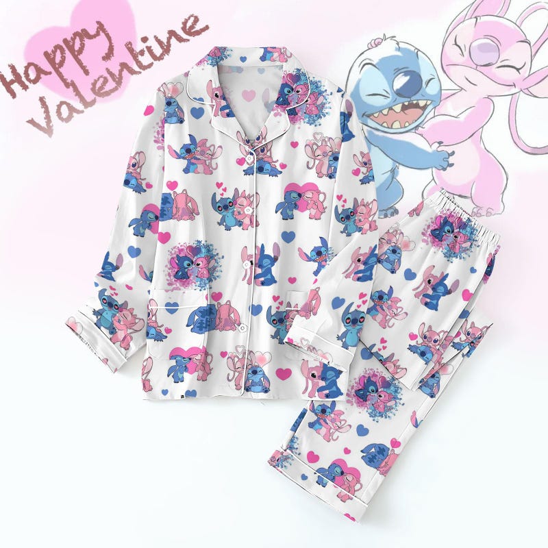 Stitch and Angel Pajama - Etsy