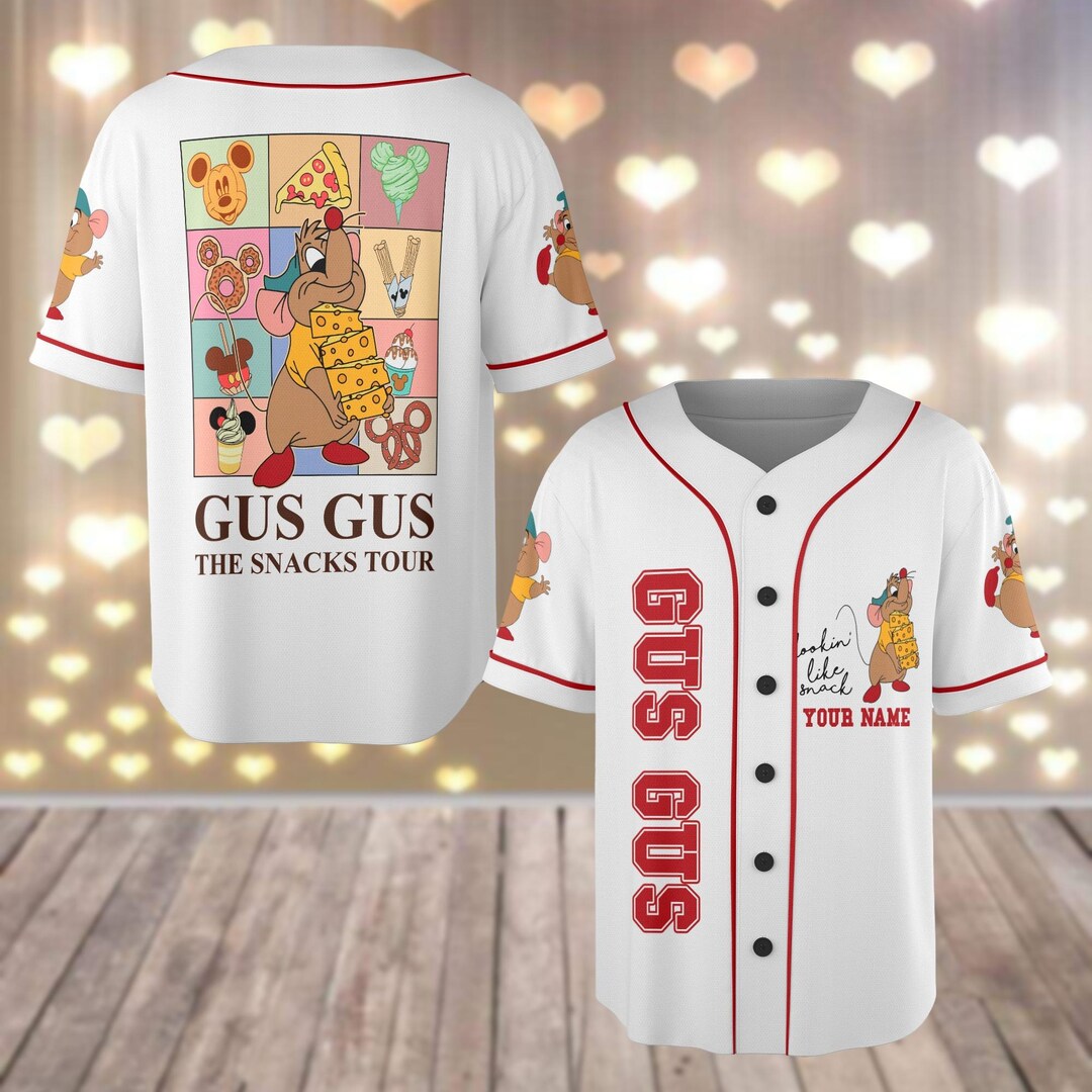 Custom Gus Gus Cinderella Baseball Jersey, Disney Princess Baseball ...