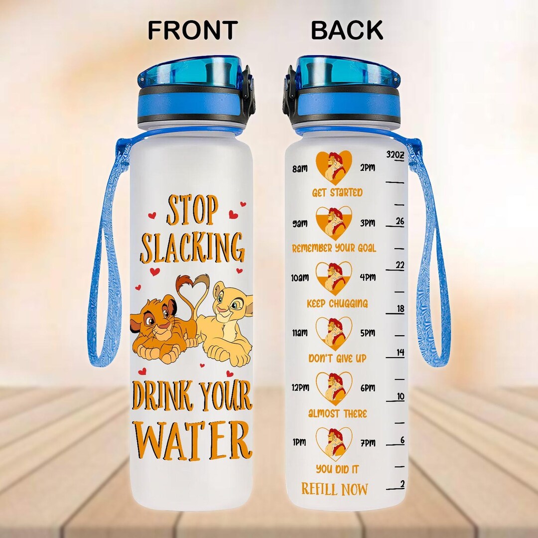 Lion King Water Tracker Bottle, Simba and Nala Water Bottle, Disney ...