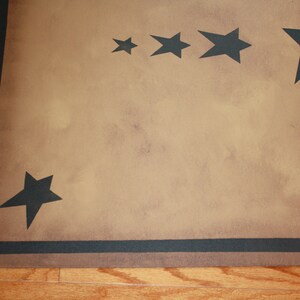 Early American Floorcloth Area Rug. Primitive Floor Cloth. May House ...