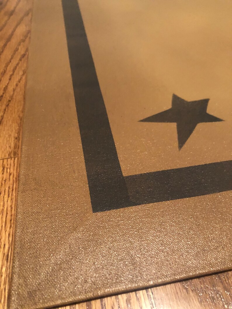 Early American Floorcloth Area Rug. Primitive Floor Cloth. May House ...