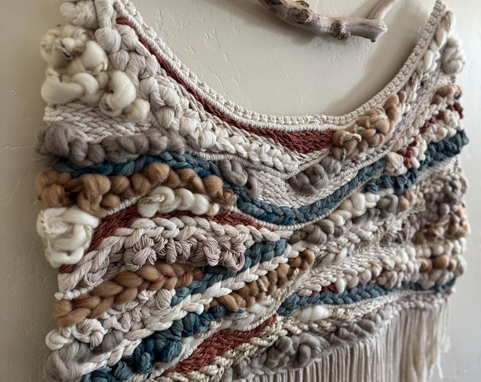 Beautiful Fiber Art Sculpture. Wall Hanging. Extra Large Modern ...