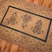Early American Floorcloth Area Rug. Primitive Floor Cloth. Pineapple ...